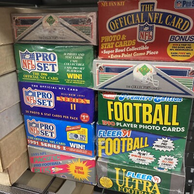 Incredible Football Cards Storage Find - Vintage Sealed NFL Wax Packs ...