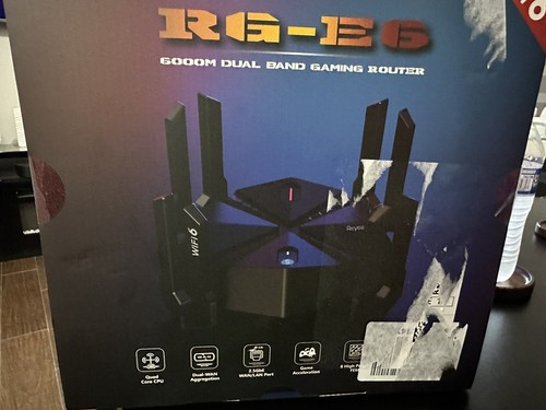 Reyee AX6000 RG-E6 WiFi 6 Router Wireless 8-Stream Gaming Router Black ...
