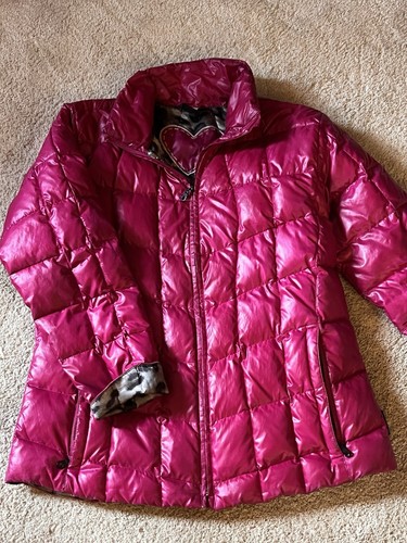Obermeyer Ski Jacket Ladies L Hot Pink Down | eBay