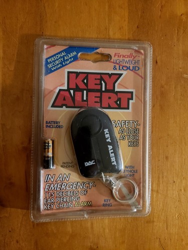 DAC Key Alert Personal Security Alarm Keychain Flashlight Very Loud ...