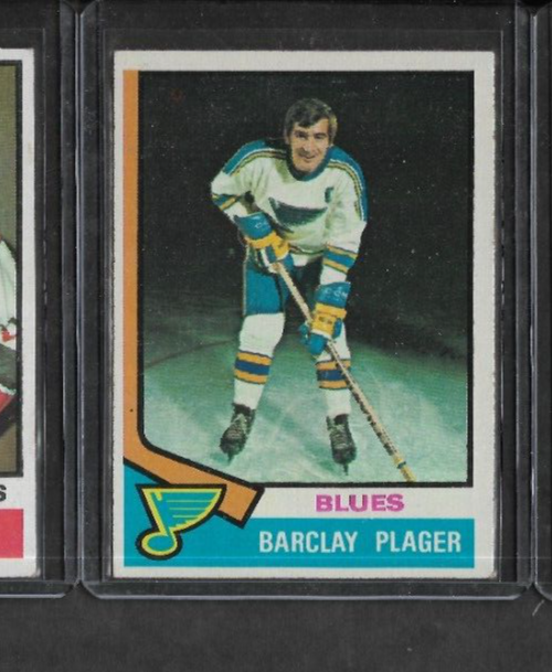 1974-75 TOPPS HOCKEY BARCLAY PLAGER #87 BLUESEX- EXMT! | eBay