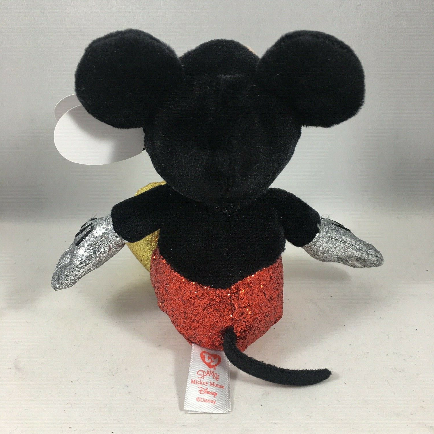 New 2020 TY Beanie Baby Disney 6" MICKEY MOUSE Super Sparkle Red Toy ...