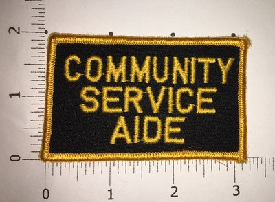 Community Service Aide Patch | eBay