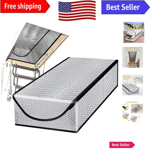 Moisture-Resistant Attic Insulation Tent - R-Value 14.5 Reflective Heat ...