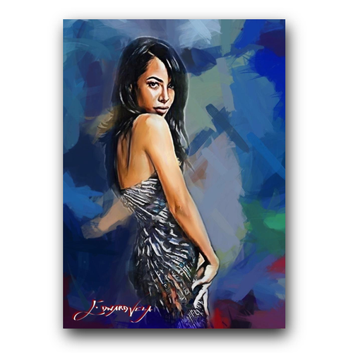 Aaliyah Art Card Limited 44/50 Edward Vela Signed (Celebrities Women ...