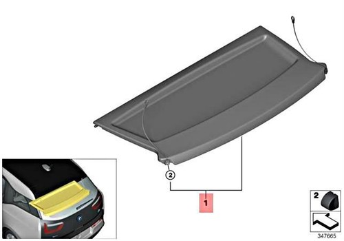 Genuine BMW 51-46-7-291-358 | REAR WINDOW SHELF | eBay