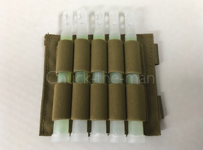 Tactical Molle Portable Pouch W/ 5 Glowing Sticks Light Sticks Case ...