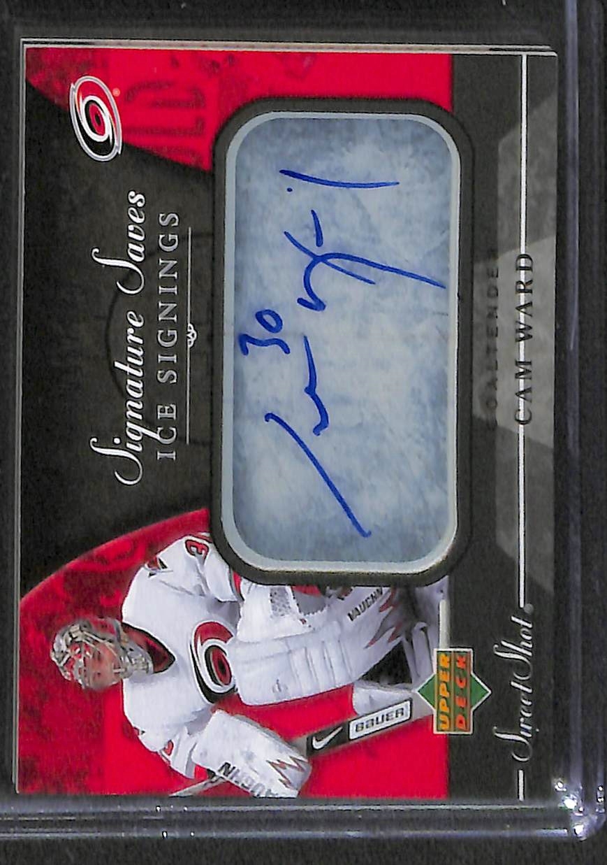 2006-07 Upper Deck Sweet Shot Signature Saves Autograph #SSi-CW Cam ...