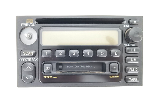 1999-2002 TOYOTA 4RUNNER RADIO CD & CASSETTE 2 DIN RADIO 09357129 OEM ...