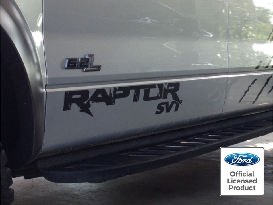 Ford Raptor F-150 Svt Door Pair Vinyl Decals 60+ Vinyl Colors 2013 2014 ...