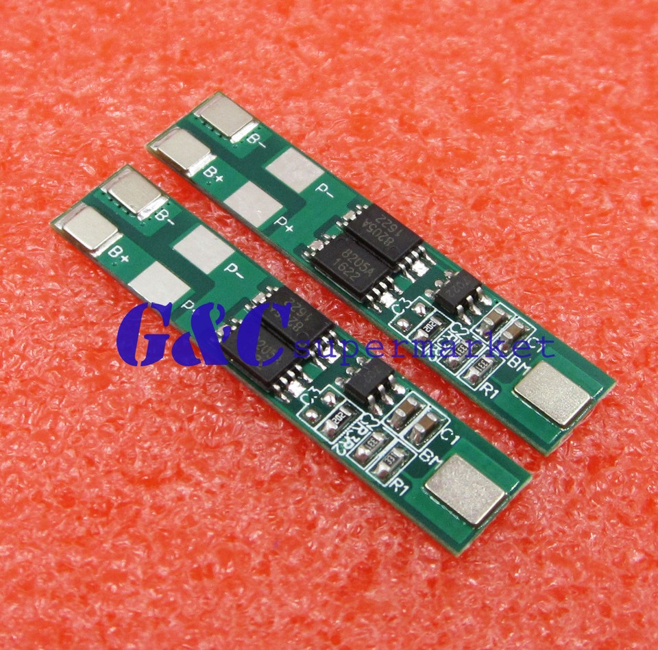 7.4V 6A 2S Dual MOS Polymer Lithium Battery Protection Board for 18650 ...