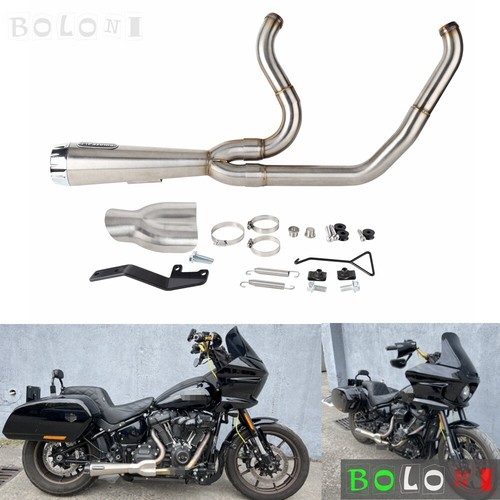 For Harley Street Bob Low Rider 2018-2024 Complete Exhaust System Kit 2 ...