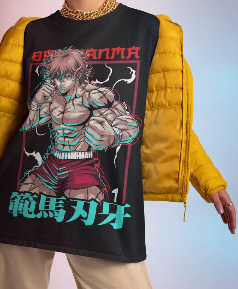Baki the Grappler T-Shirt Baki Hanma Yujiro Hanma Baki Boxing Shirt XS ...