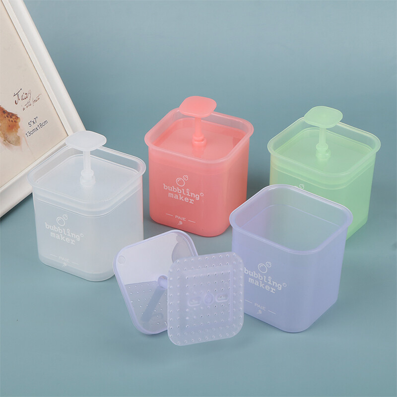 Reusable Plastic Bubbling Maker Foaming Face Clean Tools Shampoo Bubble ...