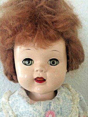 Vintage Beautiful Eegee 17" Walker Doll with Original Mohair Wig Open ...