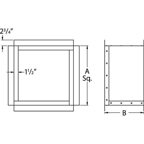 Dayton 1Wbv3 Wall Collar,36 In.,Galvanized Steel | eBay