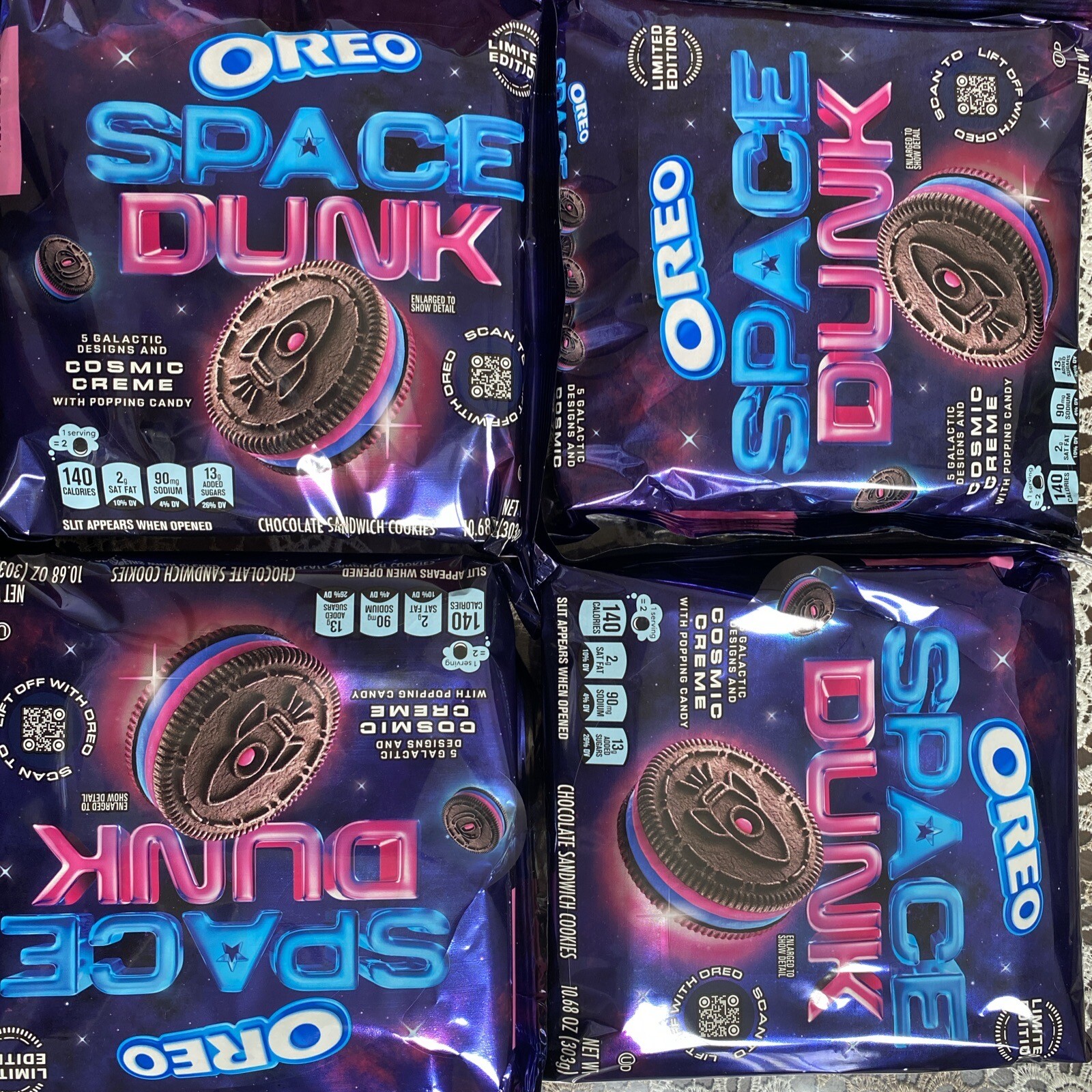 OREO Space Dunk Chocolate Cookies Popping Candy Cosmic Crème Limited ...