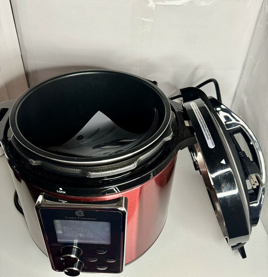 Cook's Essentials 6qt Delux Pro Pressure Cooker Model- k47154 New ...