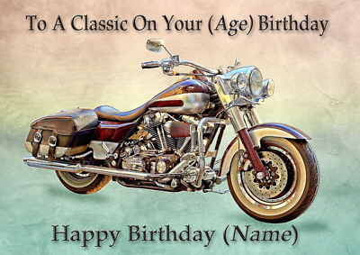 Happy Birthday Harley Davidson Logo 1) Birthday AI Generated Card
