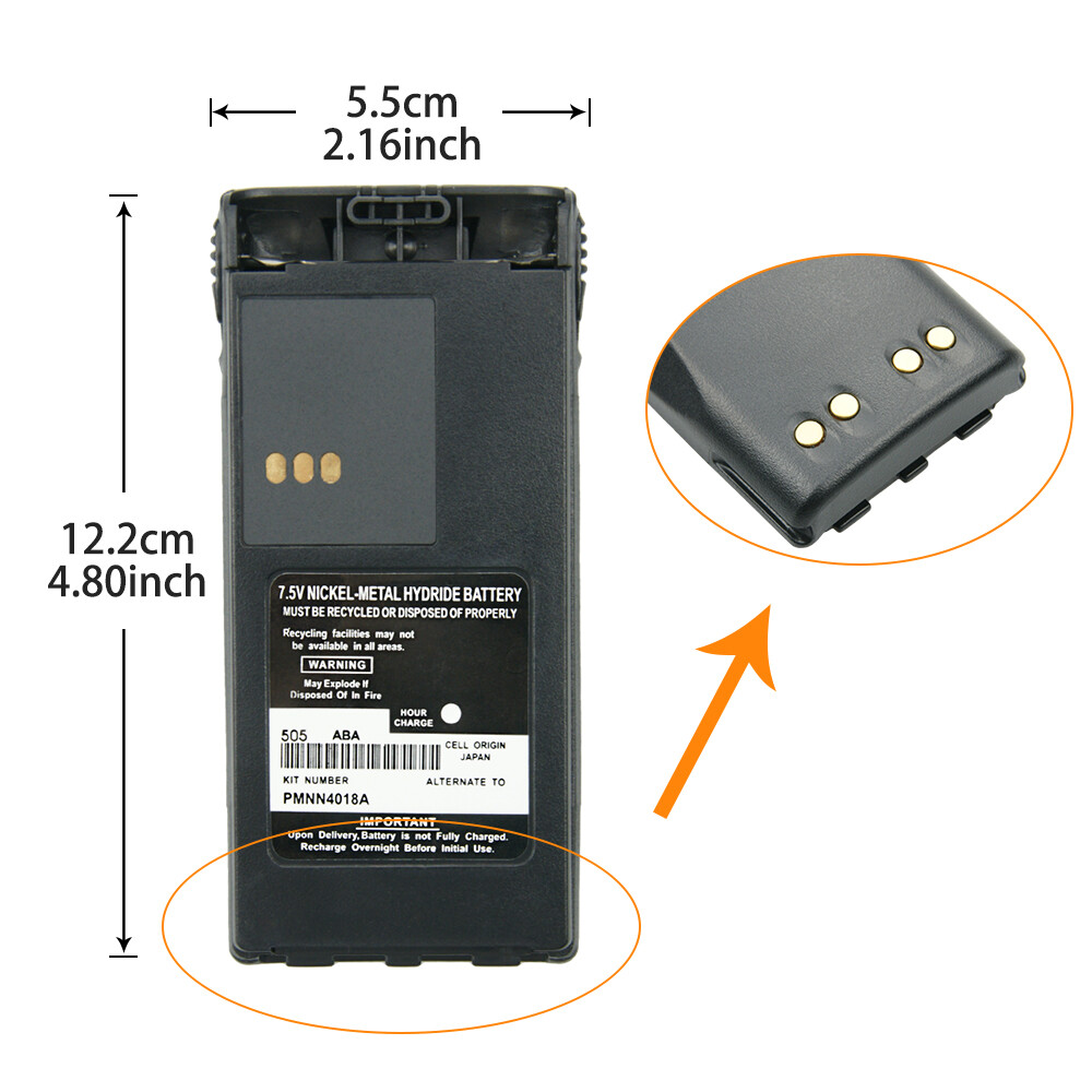 PMNN4017A PMNN4018 Battery For MOTOROLA PRO3150 CT250 CT450 P040 P308 ...