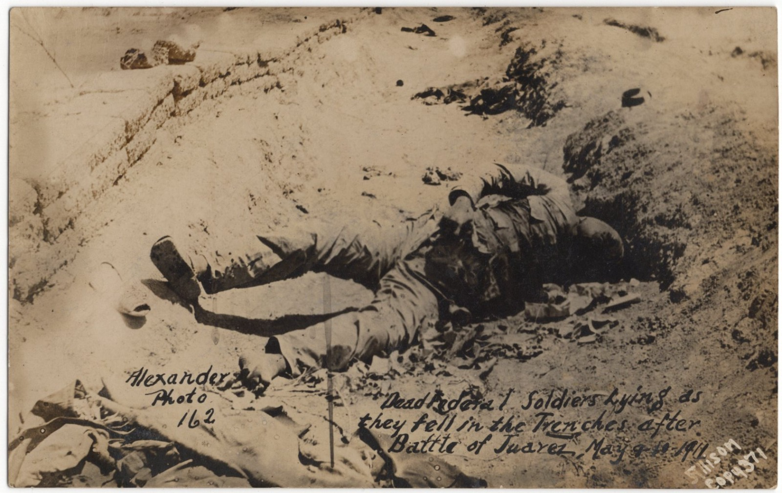 1911 Battle of Ciudad Juarez Mexican Revolution RPPC Real Photo Macabre ...