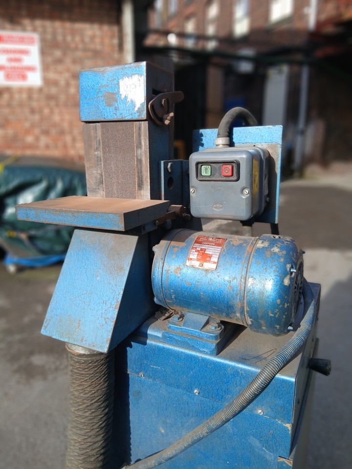 RJH Vertical Bandfacer Belt Sander Linisher With Extraction 3 phase ...