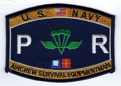 PR PARACHUTE RIGGER HAT PATCH US NAVY PIN UP UP AIRCREW SURVIVAL ...