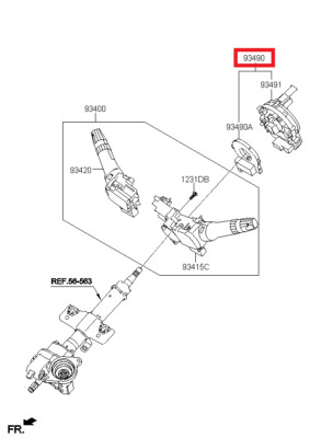 Genuine/OEM 934901R410 CONTACT ASSY-CLOCK SPRING for Hyundai New Accent ...
