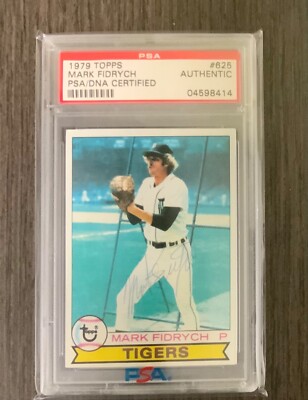 Mark Fidrych 1979 Topps Signed PSA/DNA Certified Autograph MLB #625 | eBay