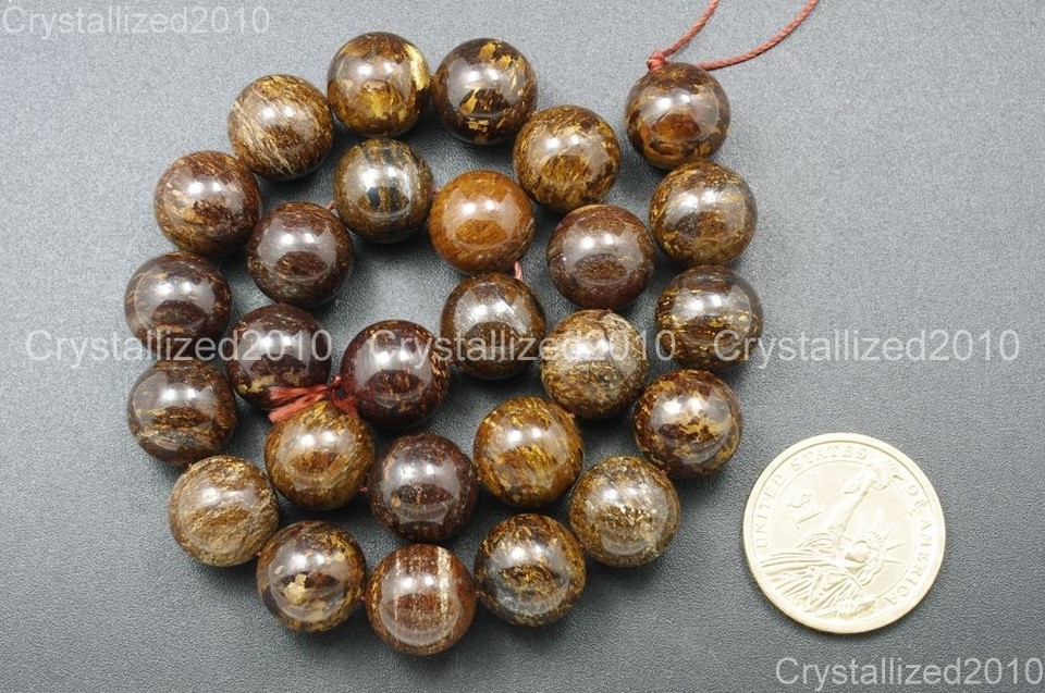 Natural Bronzite Jasper Gemstone Round Beads 4mm 6mm 8mm 10mm 12mm 14mm ...