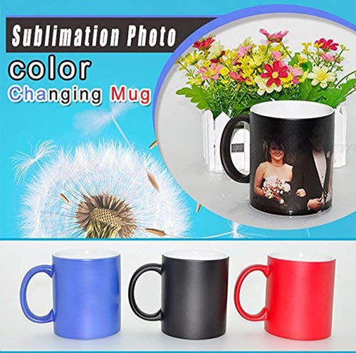 11OZ Blank Sublimation Color Changing Mugs Cups Sensitive Mug Magic Cup ...