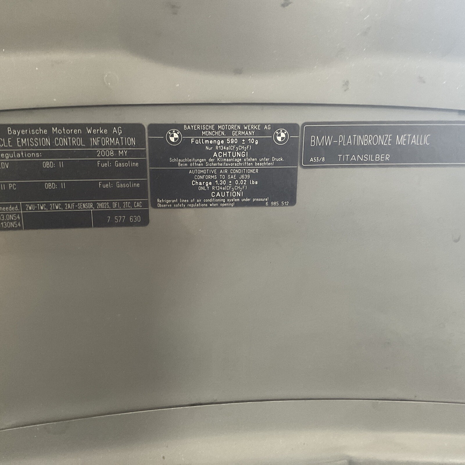 2006-2008 BMW 335i E90 Front Hood Bonnet A53 41617140729 | Genuine OEM ...