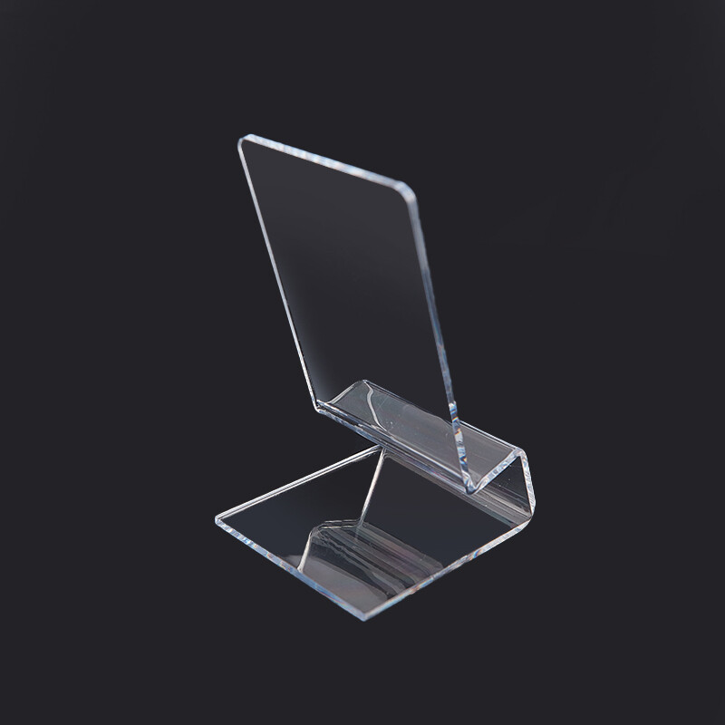 Clear Plastic transparent Stand Shelf Window Counter Display Showcase ...