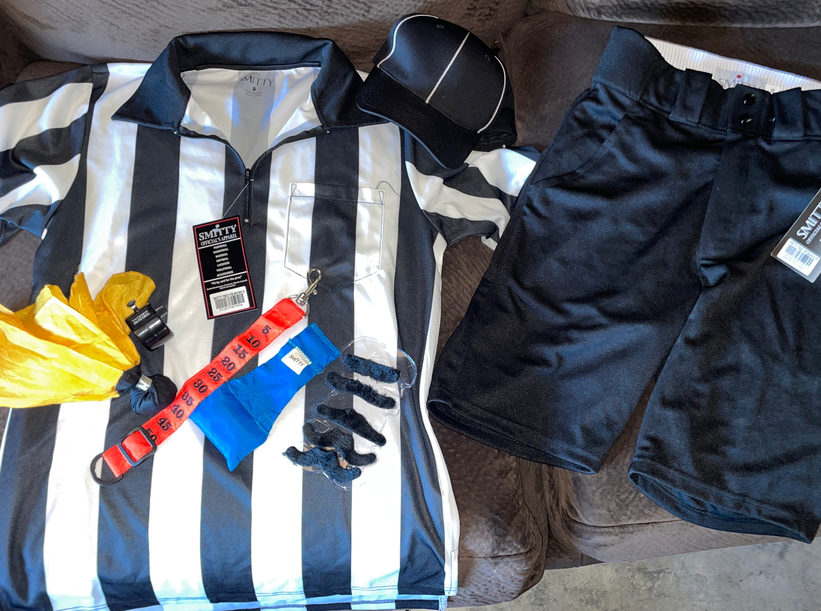New Smitty Officials SS Black/White Referee’s Apparel Gear Set Small ...