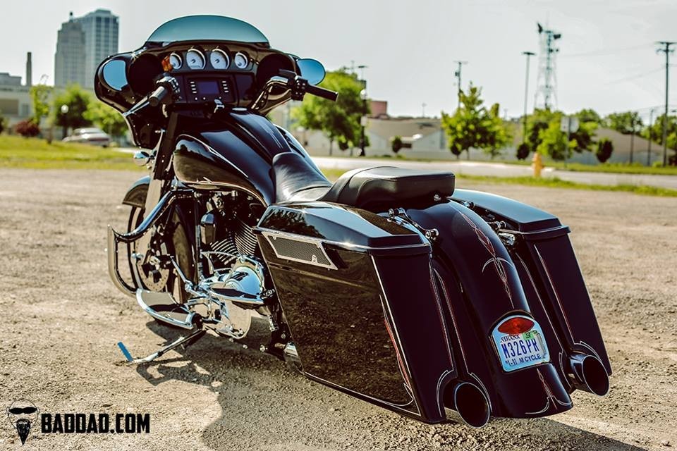 Bad Dad Summit All-In-One Rear Fender Harley FL Touring 09-23;Taillight ...