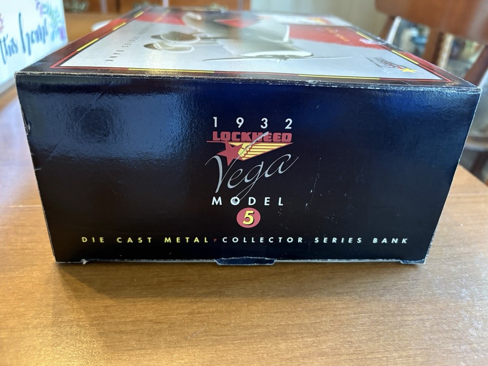 Liberty Classics 1932 Lockheed Vega Model 5 Valvolene Airplane Bank NIB ...