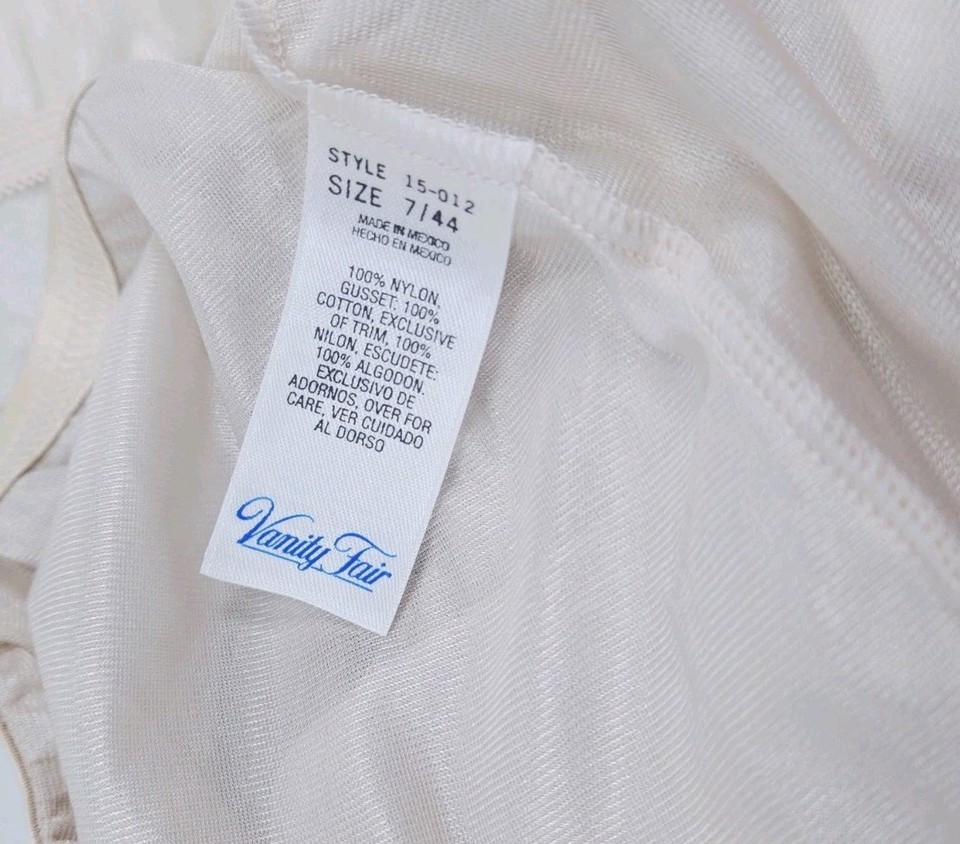 Vanity Fair Vintage Classic Nylon Panties Super Sheer Granny Sissy Size 7 | eBay