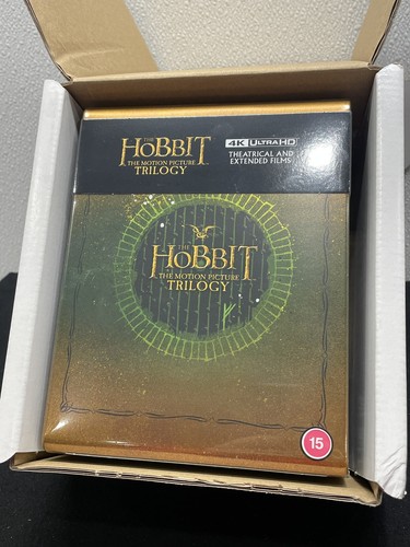 The Hobbit Trilogy 4K Blu-Ray Theatrical and Extended Films Steelbook ...