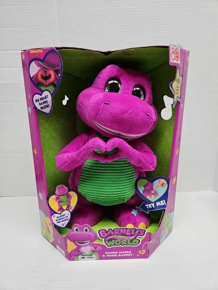 Barney World Toddler Toys by Fisher-Price Mattel Light Up Singing Plush ...