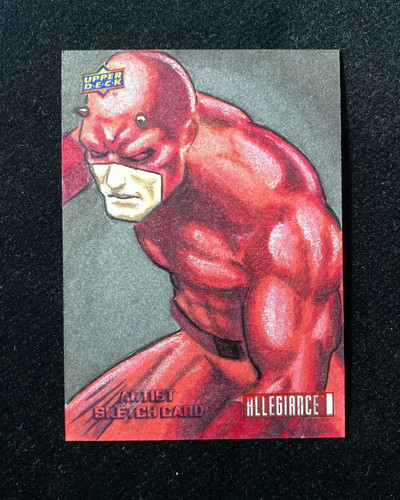 2023 UD Marvel Secret Wars Daredevil Sketch by Jason Christner 1/1 Auto ...