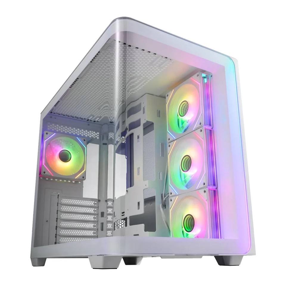 FSP M580, Dual Chamber Mid Tower, Tempered Glass, Reverse Connection ...