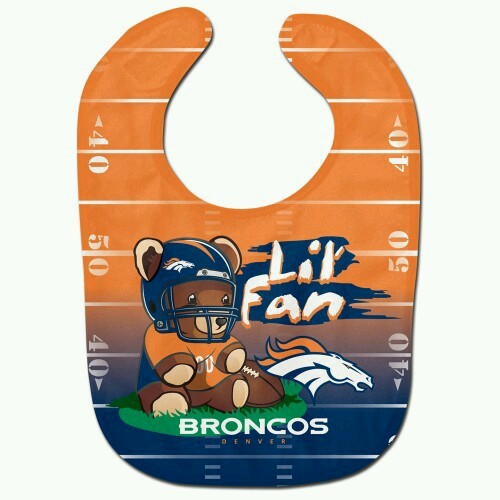 DENVER BRONCOS Teddy Bear Baby Bib FREE SHIPPING! | eBay