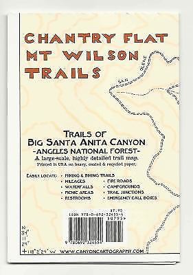Chantry Flat - Mt. Wilson Trails by Chris Kasten (2014, Sheet Map ...