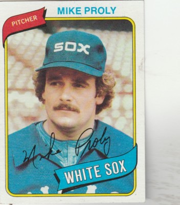 FREE SHIPPING-MINT-1980 TOPPS #399 MIKE PROLY WHITE SOX (FACSIMILE ...