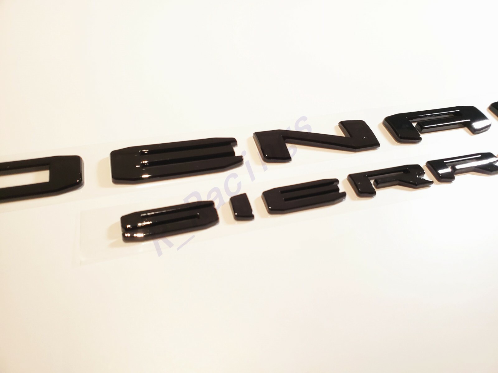 OVERLAY Gloss Black DENALI Sierra Emblems 2019+ GMC Sierra 1500 2500hd ...