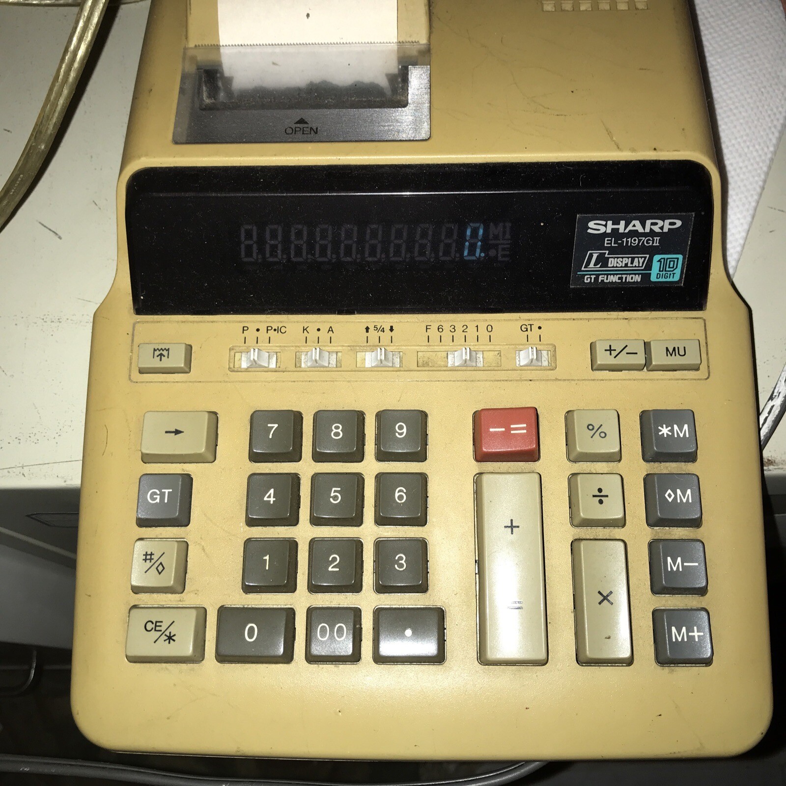Sharp EL-1197GIII Printing Calculator for sale online | eBay