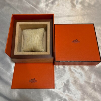 Hermes Empty Box Orange Gift Box Brand Size Orange Case Watch | eBay