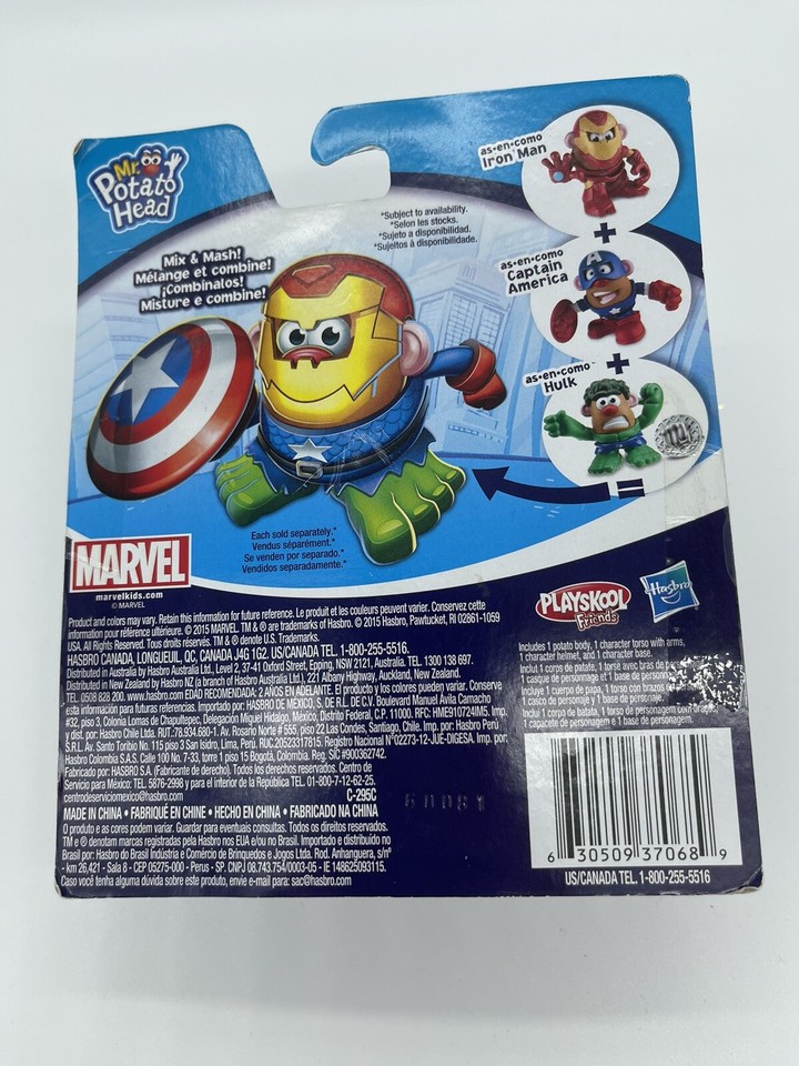 Mr Potato Head PLAYSKOOL Friends Mixable MARVEL IRON MAN Licensed "Tony ...