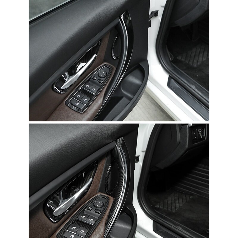 4Pcs ABS Interior Door Handle Pull Cover for - 3 4 Series 3 Series GT ...