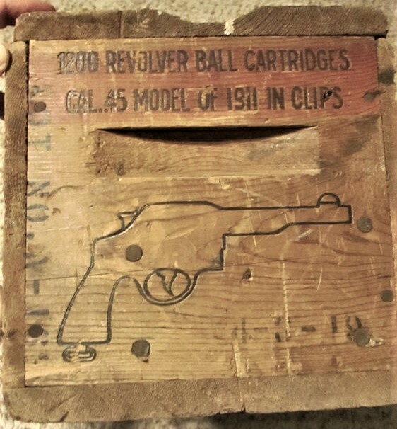 WWI M1911 .45 ACP 24 RD M1917 REVOLVER NEW REPLICA AMMO BOX-4 LABEL ...